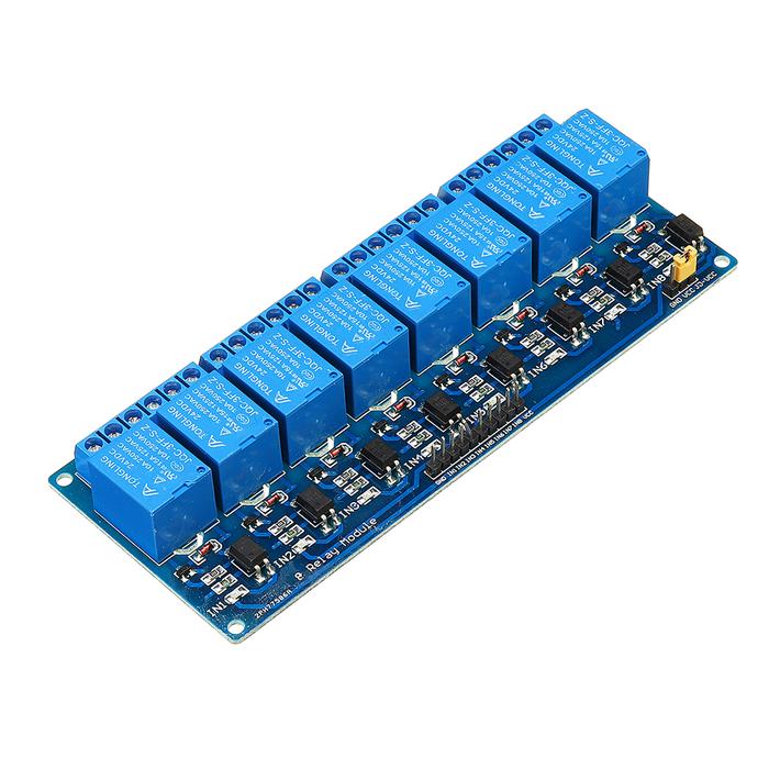Jual 8 Channel Relay Modul 24V dengan Optocoupler Isolasi Relay ...