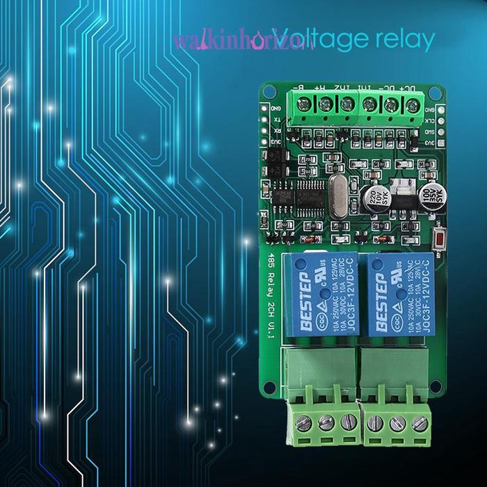 Jual Modul Relay Modbus Rtu 2 Arah Dengan 2 Saluran Swit Rs485 Ttl ...