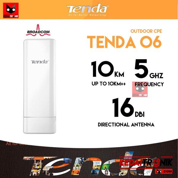 Jual TENDA O6 10KM Outdoor AP Access Point P2P 5Ghz CPE Router Extender ...