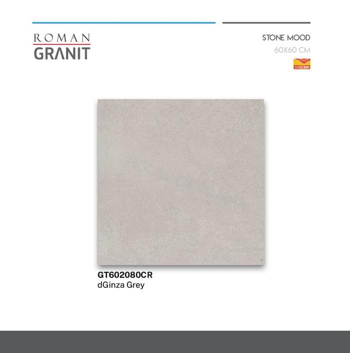 Jual ROMANGRANIT dGinza Grey 60X60 GT602080CR (ROMAN GRANIT) - Jakarta ...