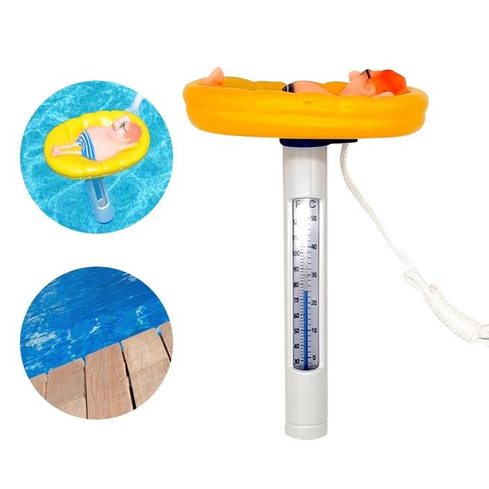 Jual Termometer Kolam Apung / Bacaan Suhu Akurat Kartun Termometer Air ...