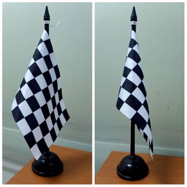 Jual Bendera Meja START FINISH Race Drag Balap plus Tiang Kayu ...