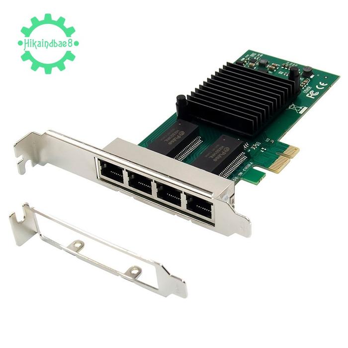 Jual PCIe X1 Network Card 4 Port Gigabit Ethernet Electrical RJ45 LAN ...