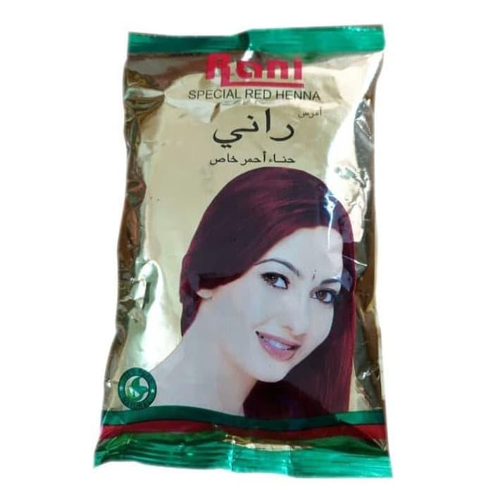 Jual Rani Special Red Henna Pacar Bubuk Rani Henna Rambut Kulit Kuku ...