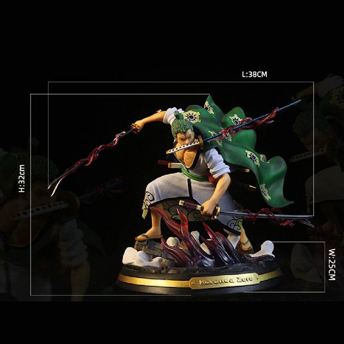 Jual Action Figure One Piece Wano Country Gk Battle Scene Three Sword ...