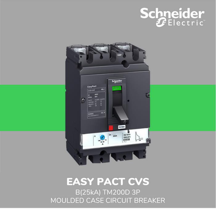 Promo Schneider Compact CVS250B Mccb 200A 3P 25Ka - LV525302 Cicil 0% ...