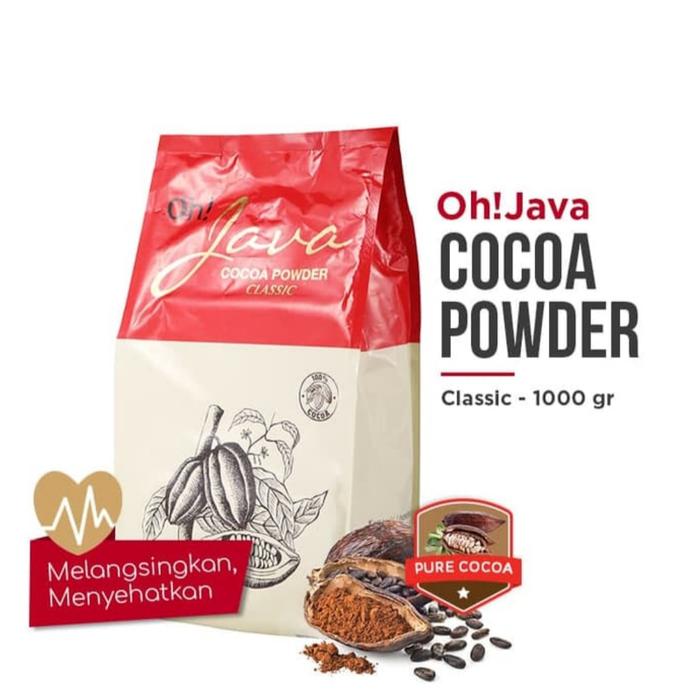 Jual Oh! Java Cocoa Powder Classic Flavor Asli Bubuk Coklat Kakao 1000g ...