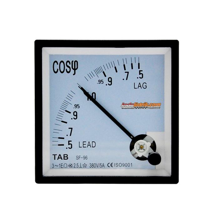 Promo Power Factor Cos Phi Meter Analog 380V AC 96 x 96 TAB - Jakarta ...