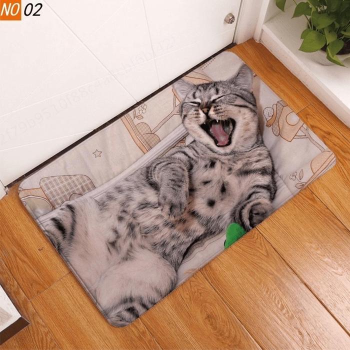 Jual Karpet Alas Lantai dengan Bahan Halus dan Gambar Binatang Kucing ...