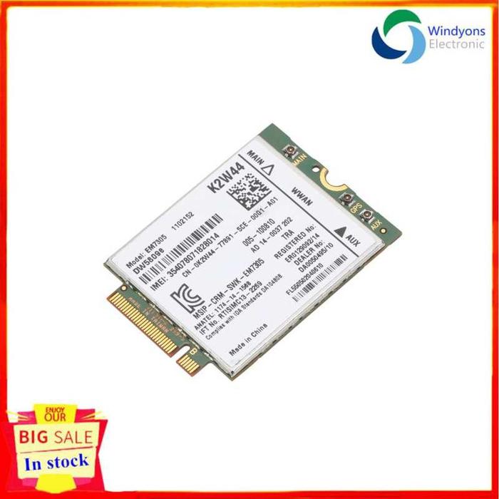 Jual ...ons EM7305 4G Module Wireless Network M2 NGFF LTE WWAN Card ...