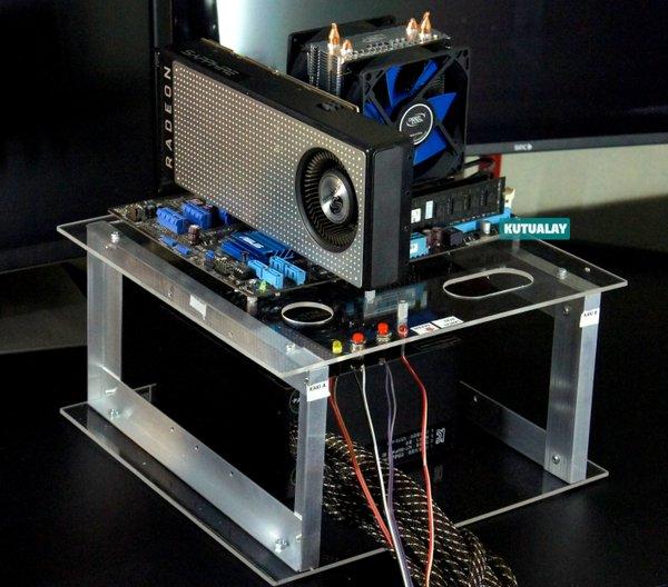 Jual Casing PC CPU Open Air mATX Micro ATX Mini ITX Custom Akrilik ...