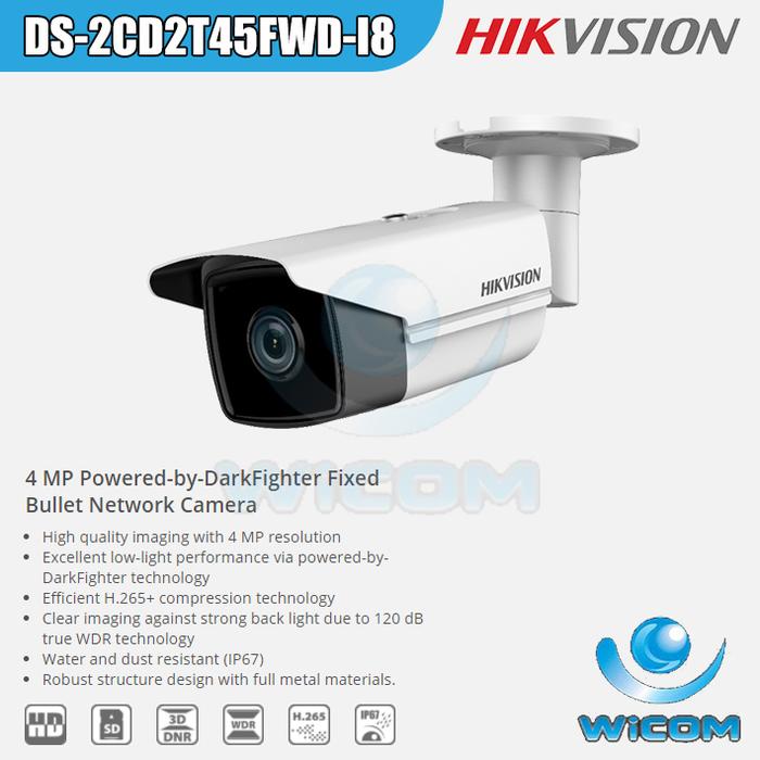 Jual Hikvision IP CAMERA 4MP DS-2CD2T45FWD-I8 CCTV - Jakarta Utara - Wicom Aditama Solusindo ...