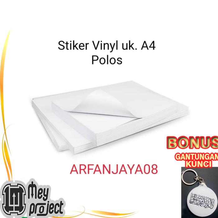Jual BAHAN stiker Vinyl Polos A4. isi 20 lembar Keren | kece | viral ...