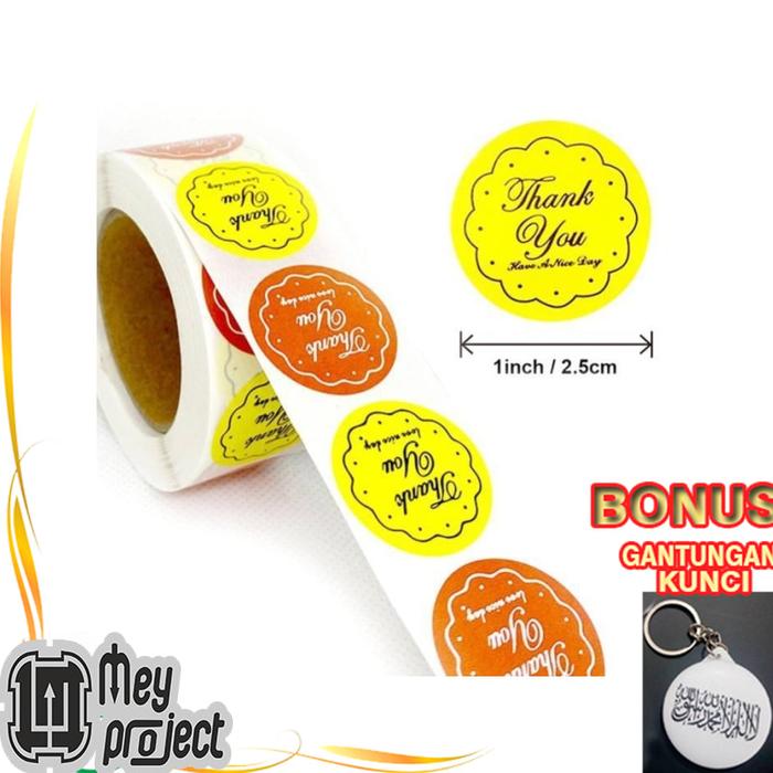 Jual stiker thank you for order / stiker label kemasan makanan thank ...