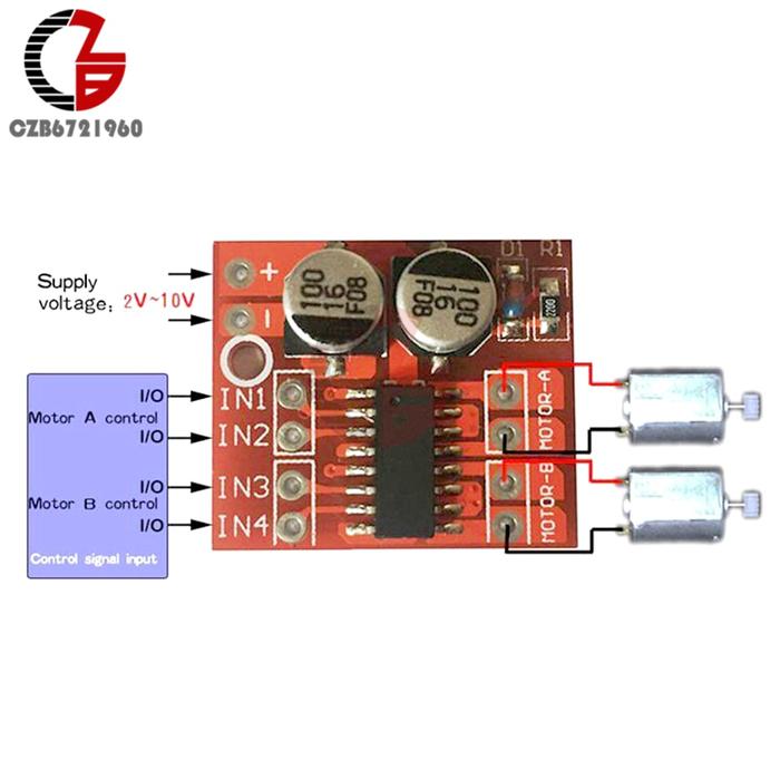 Jual Modul Driver Motor Dc 1.5a 2 Arah Pwm Kecepatan Ganda H-Bridge ...