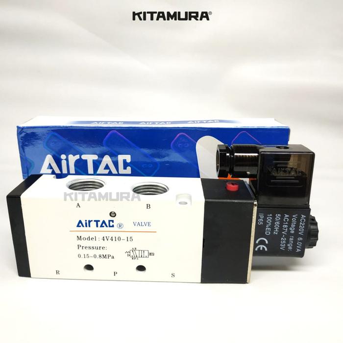 Jual SELENOID VALVE / SOLENOID VALVE AIRTAC 4v410-15 AC 220 - Jakarta Barat - Kitamura Part ...