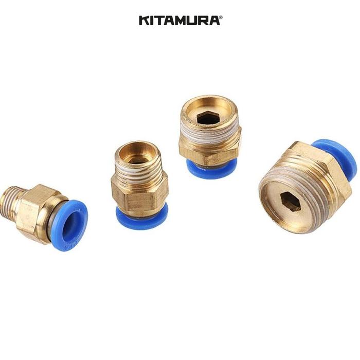 Jual MPC 08-02 FITTING PNEUMATIC LURUS MALE 8MM DRAT 1/4" PC 08-02 ...