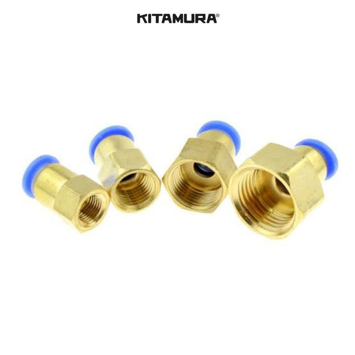 Jual MPCF 08-02 FITTING PNEUMATIC LURUS FEMALE 8MM DRAT 1/4" PCF 08-02 ...