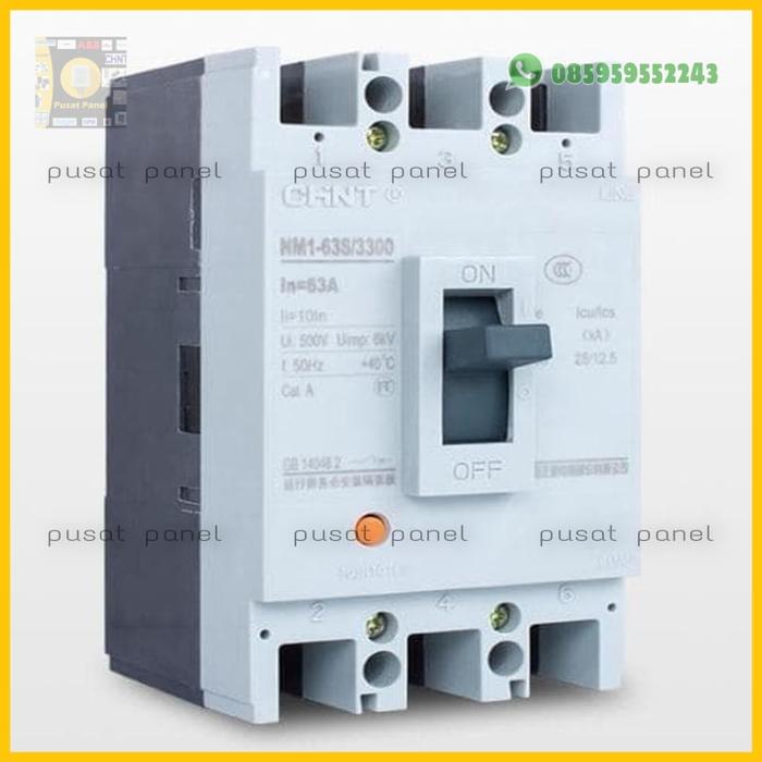 Jual MCCB Breaker Chint NM1-63S 3P 15kA (10A 16A 20A 25A 32A 40A 50A 63A) - Kota Tangerang ...