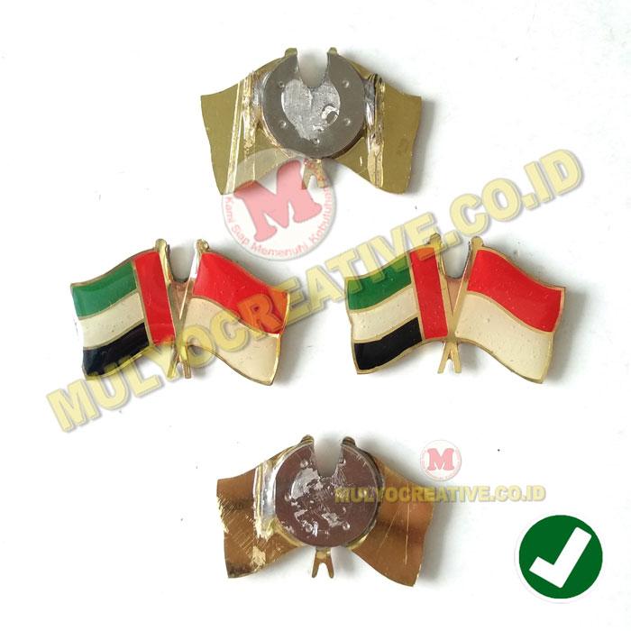Jual Pin Bendera Negara Uni Emirat Arab Dan Indonesia Pin Cross Flag ...