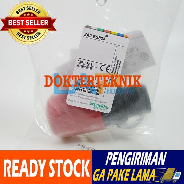 Jual Schneider Emergency Stop Button Head ZA2BS834 Red Rotary 30mm 1PCS ...
