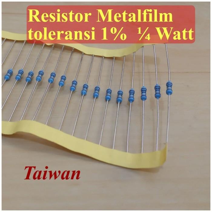 Jual Resistor Metalfilm 100 ohm 1/4 Watt Taiwan toleransi 1% - Kota ...