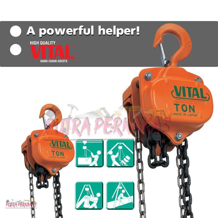 Jual Chain block Vital 1 ton x 15 M - chain block hoist high vital ...