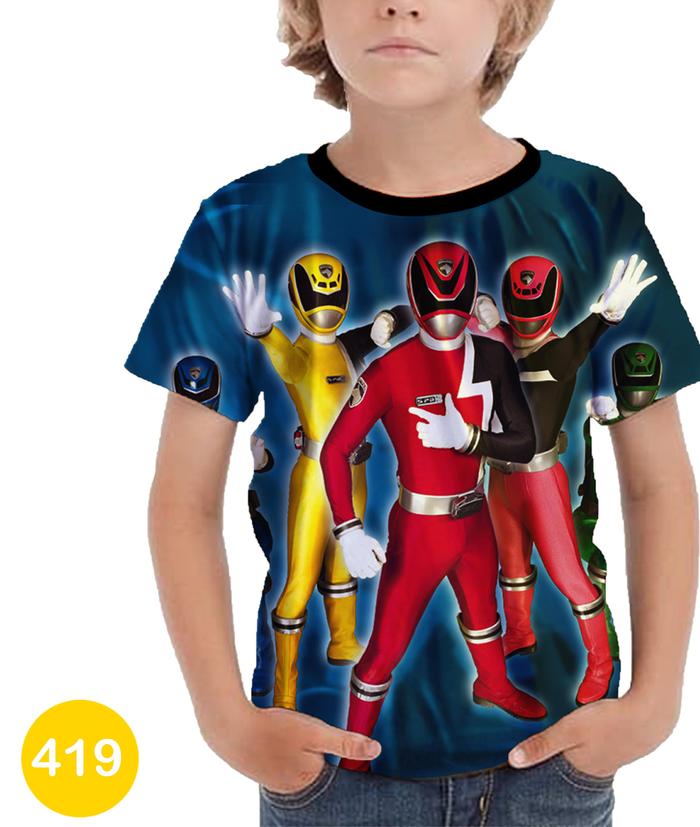 Jual Baju Power Ranger 3D Baju Grosir Anak #419 - Kota Bandung - Kaos ...
