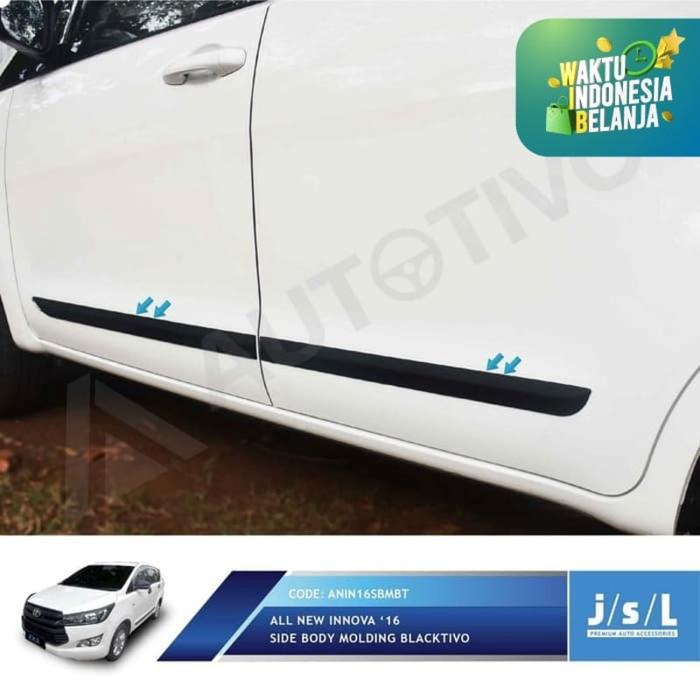 Jual JSL Side Body Innova Reborn Blacktivo List Pintu Samping Black ...