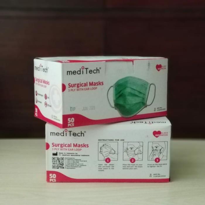 Jual mediTech Masker Surgical Masks 3ply 1box 50pcs - Jakarta Timur ...