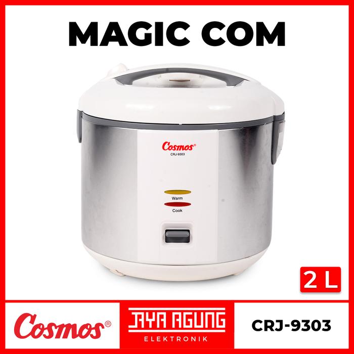 Promo Magic Com Stainless Steel 2 Liter COSMOS CRJ-9303 Rice Cooker ...
