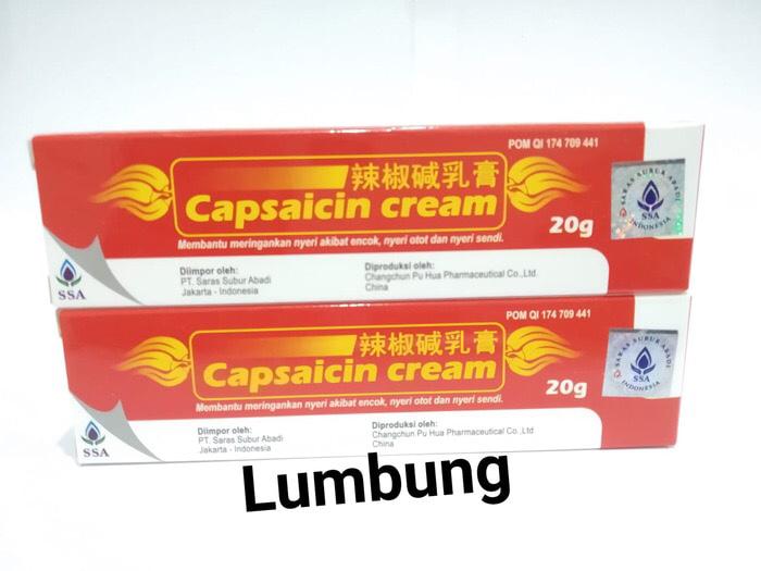 Jual Salep Capsaicin Cream Encok Pereda Nyeri Otot /sendi Dan Memar Di ...