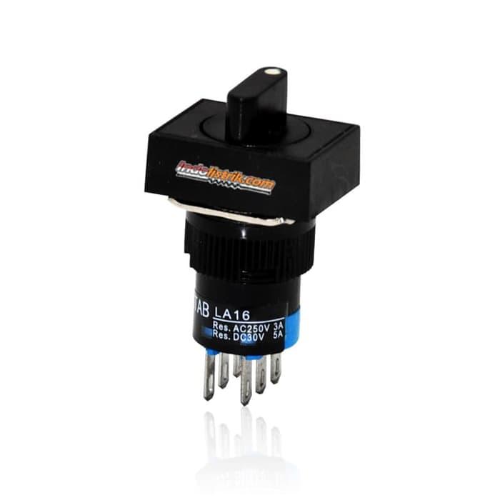 Promo Selector Switch 16mm Stay-Put 3 Posisi Persegi LA16J-22X3P TAB ...