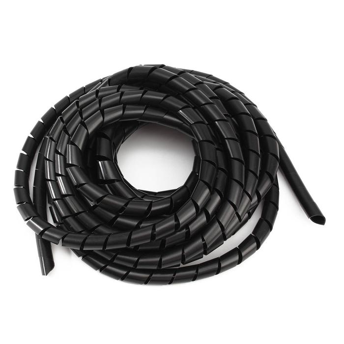 Jual AN Black Spiral Polyethylene Cable Electrical Wire Wrap Tube ...