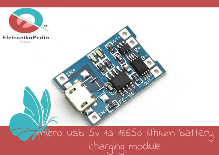 Jual micro usb 5v 1a 18650 lithium battery charging module - Kota ...
