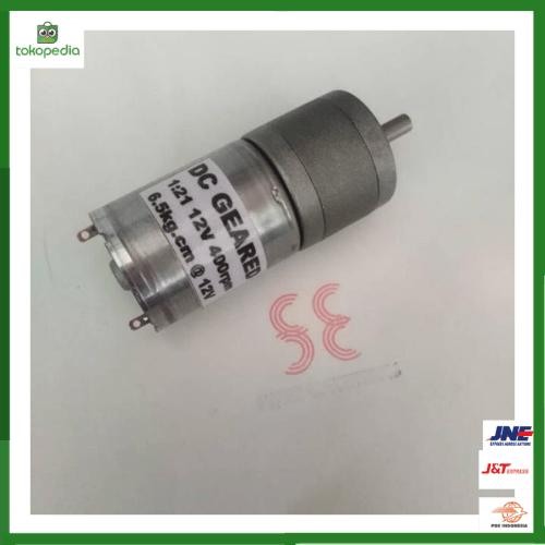 Jual Motor Dc Gearbox Untuk Robot Sumo 400Rpm 12v Torsi 6kg - Kota ...