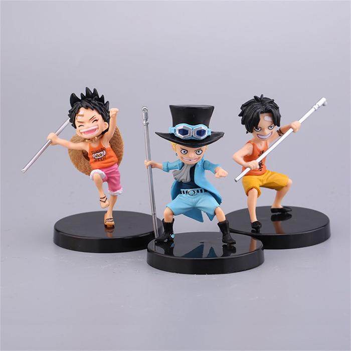 Jual new PVC Monkey D Luffy Kids Gifts Child Luffy Ace Sabo Luffy ...