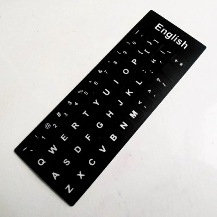 Jual Stiker Papan Ketik Tulisan Abjad Inggris / English Keyboard ...