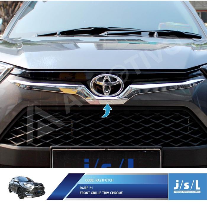 Jual List Grill Depan Toyota Raize 2021 Blacktivo dan Chrome - HITAM ...