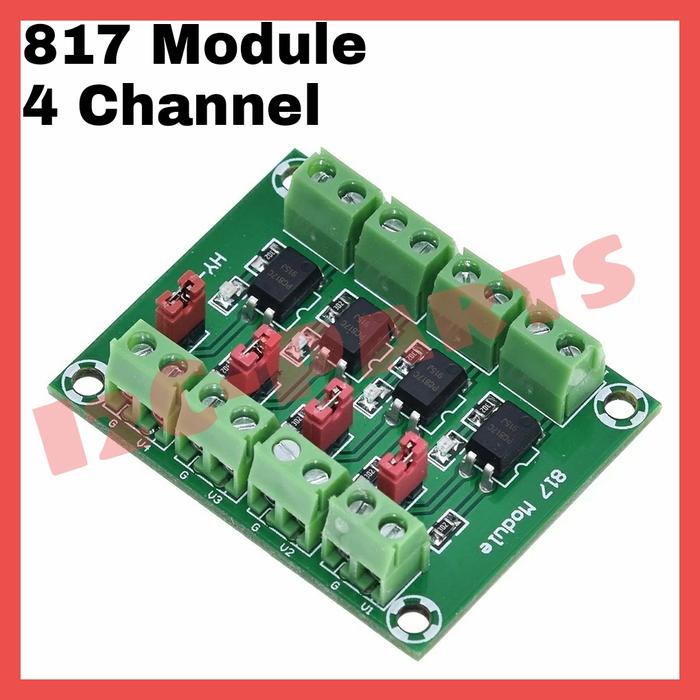 Jual PC817 4 Channel Optocoupler Isolation Board 4 CH Opto Module ...