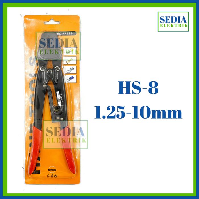 Jual Crimping Tools HS-8 HS-08CN HS 08 8 1.25-10MM Tang Krimping Skun ...
