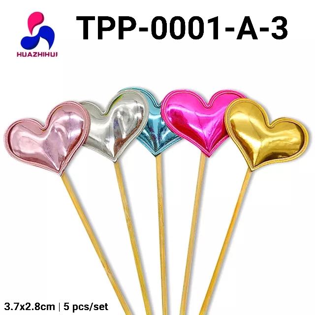 Jual GR-TPP-0001 Cake topper hiasan kue hati bintang mahkota aneka ...