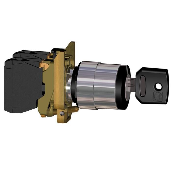 Jual SCHNEIDER KEY SWITCH MODULAR 3 POSISI STAY PUT 2NO TYPE METAL ...