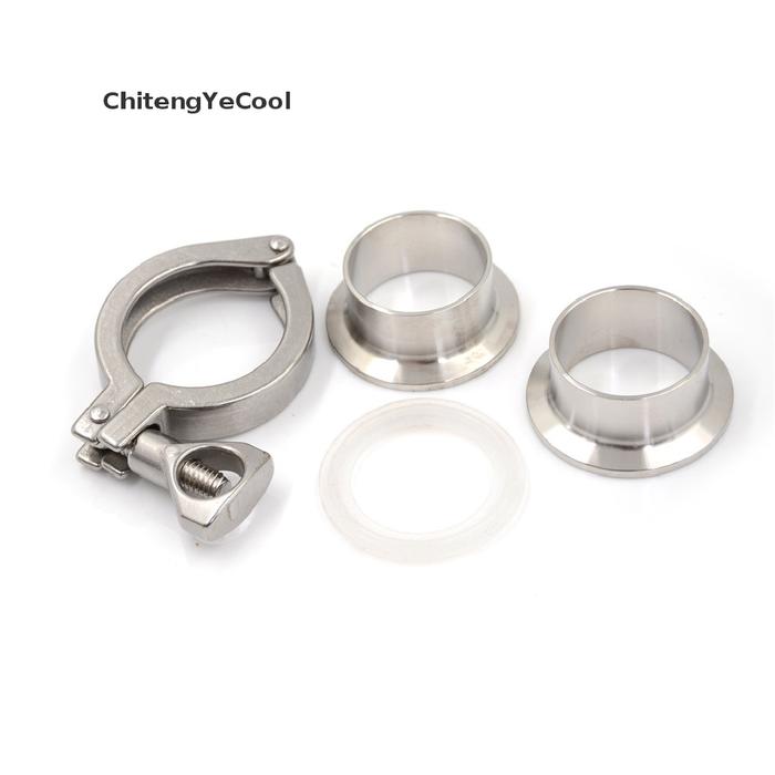 Jual Sanitary Pipe Ferrule Gasket 1.5-inch Tri Clamp Clover Set Hot ...