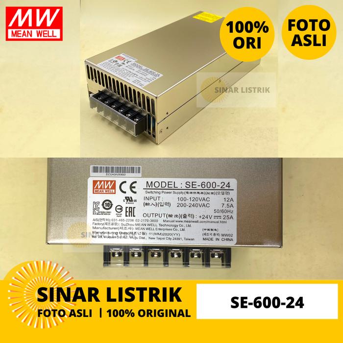Jual MEANWELL POWER SUPPLY SE-600-24 SE 600 24 - Jakarta Pusat - Sinar ...