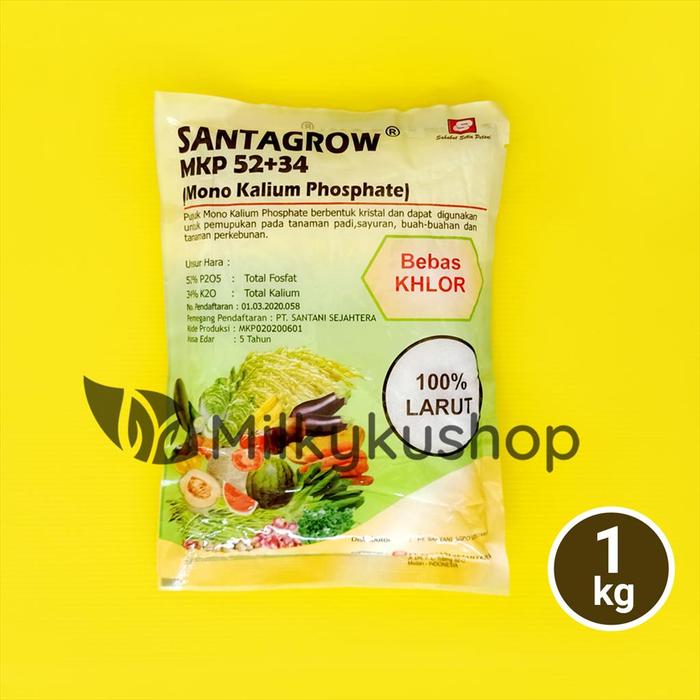Jual PUPUK SANTAGROW MKP 52+34 BERAT 1 KG KEMASAN PABRIK - Jakarta ...