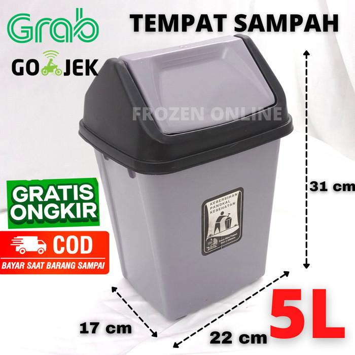 Jual Tempat sampah Kecil 5 Liter Tutup Goyang Tempat Kotak Sampah 5L Murah - Kota Depok - KENZO ...