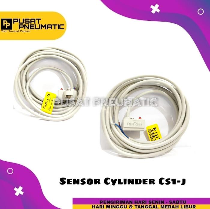 Jual CS1-J SENSOR CYLINDER PNEUMATIC MAGNETIC REED SWITCH CS1 - J CS1J ...