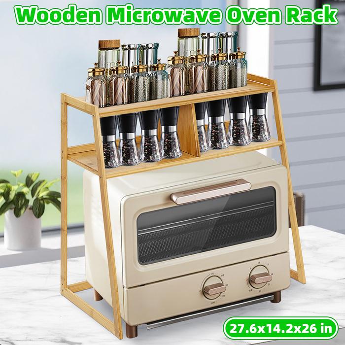 Jual HOTT 3 Tier Microwave Oven Stand Shelf Storage Rack Organizer ...