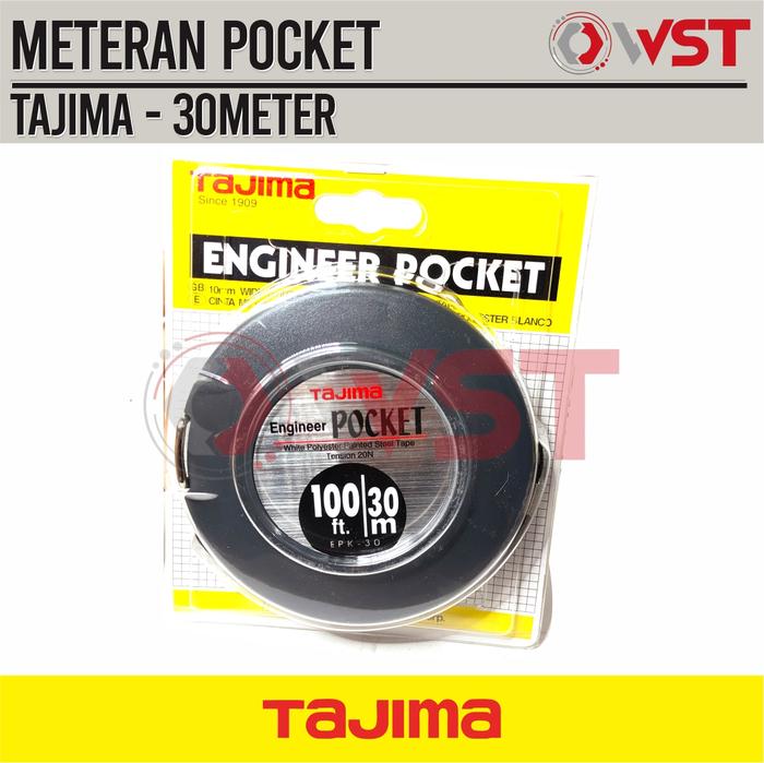 Jual Tajima Meteran Roll 30m / Engineer Pocket 30meter / 30 m / 30 ...